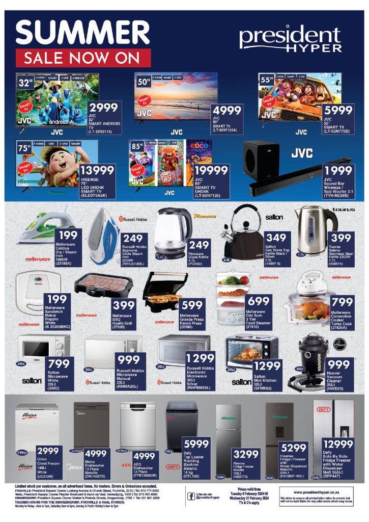 Weekly Specials - President Hyper