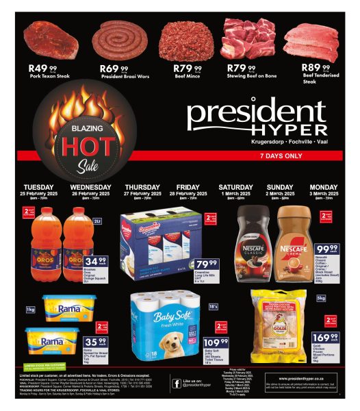 Weekly Specials – President Hyper