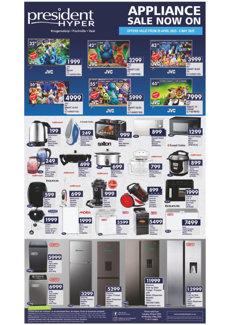 Weekly Specials – President Hyper