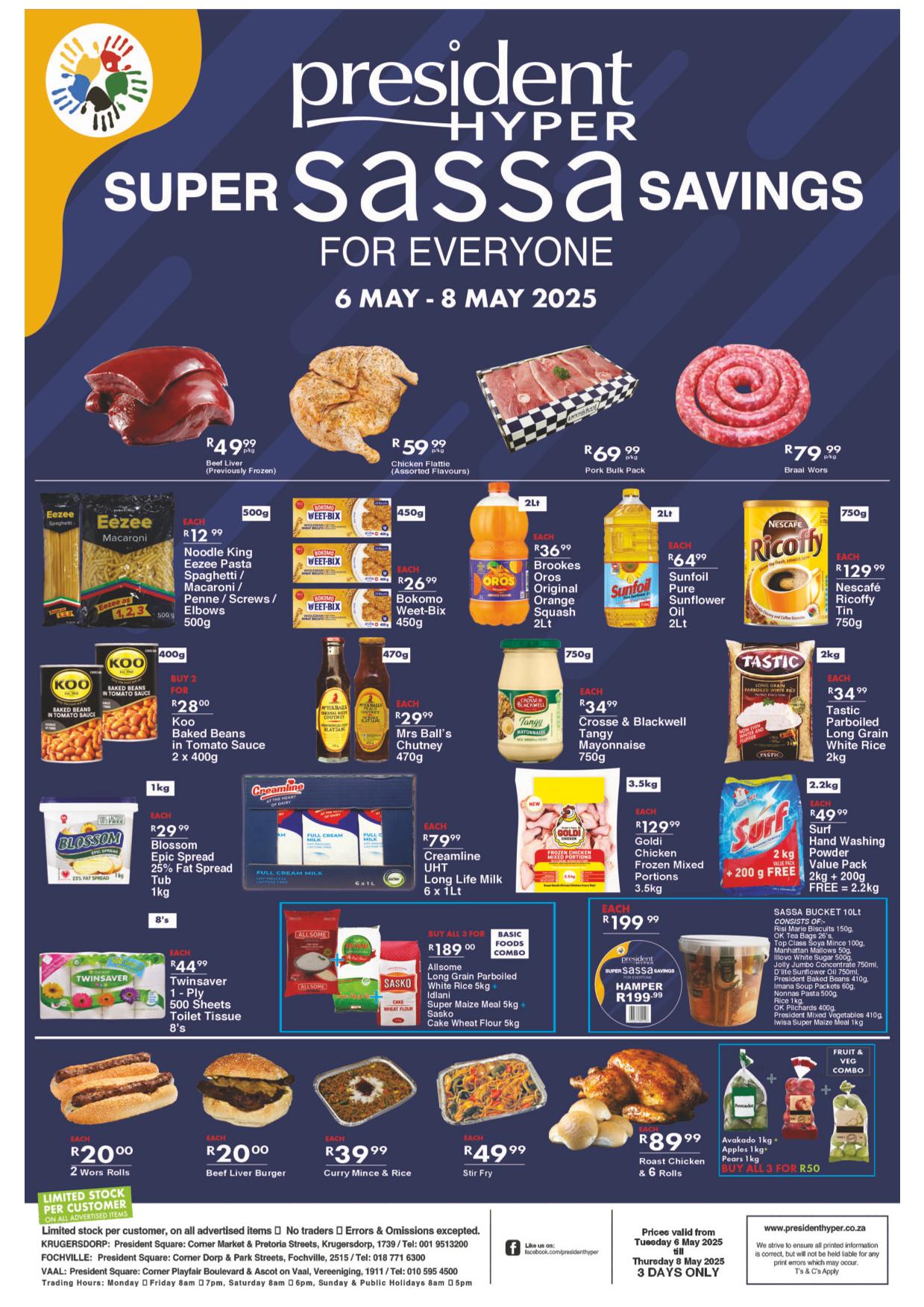 Weekly Specials – President Hyper