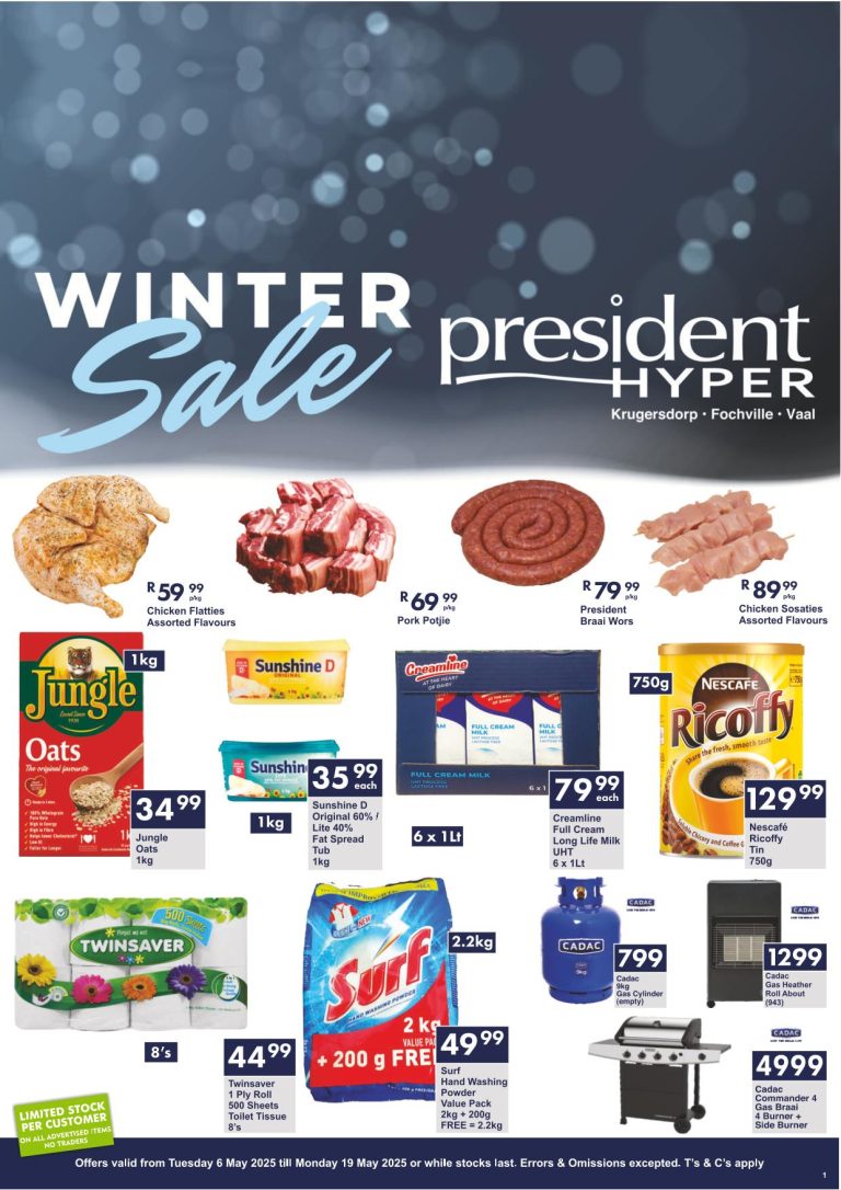 Weekly Specials – President Hyper