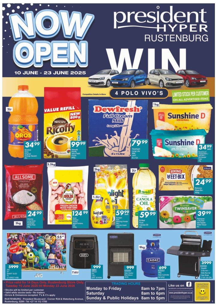 Weekly Specials – President Hyper