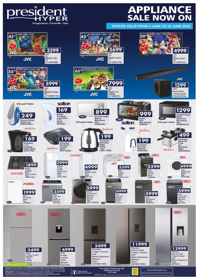 Weekly Specials – President Hyper