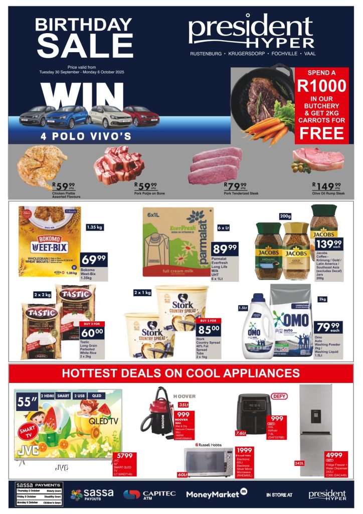 Weekly Specials Rustenburg – President Hyper